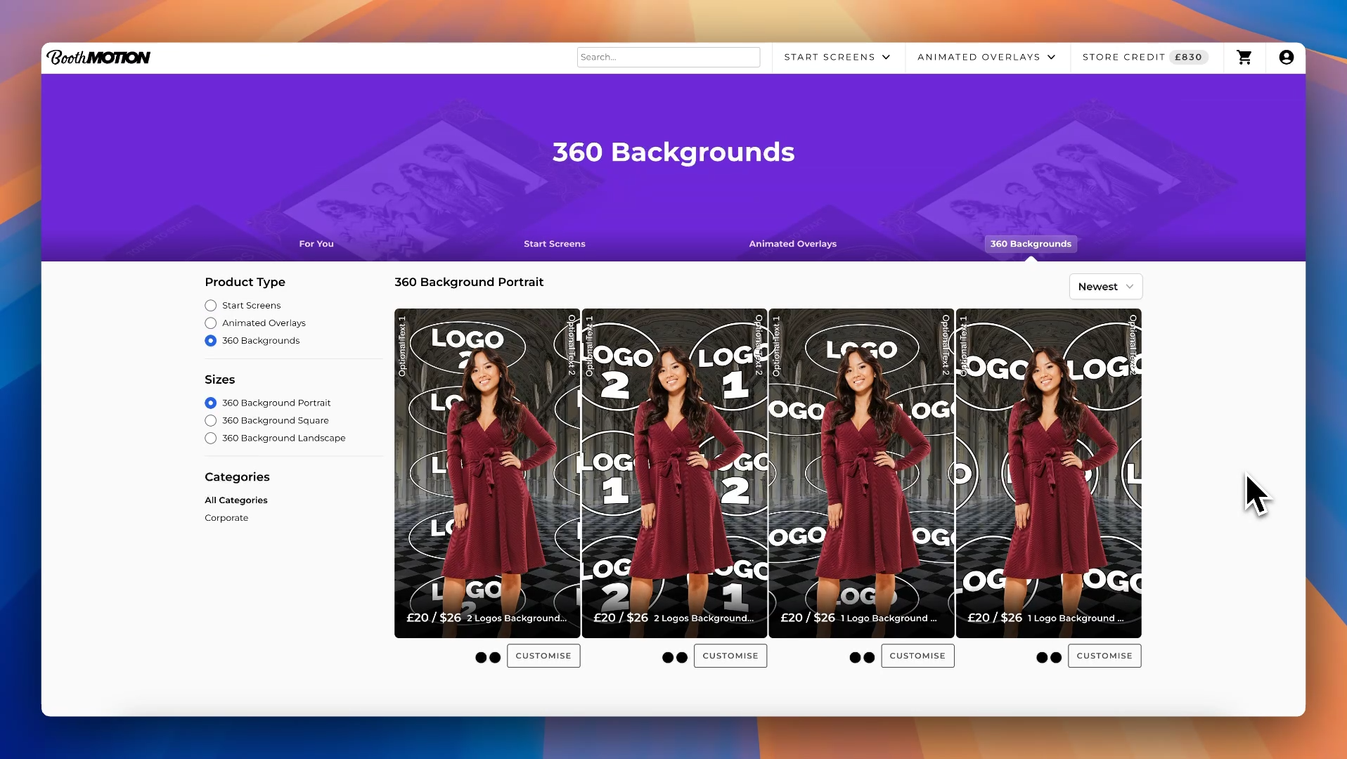 How to create a 360 Background
